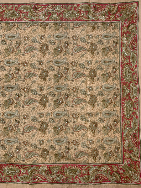 Tussore Saree Beige In Colour – Second Skin