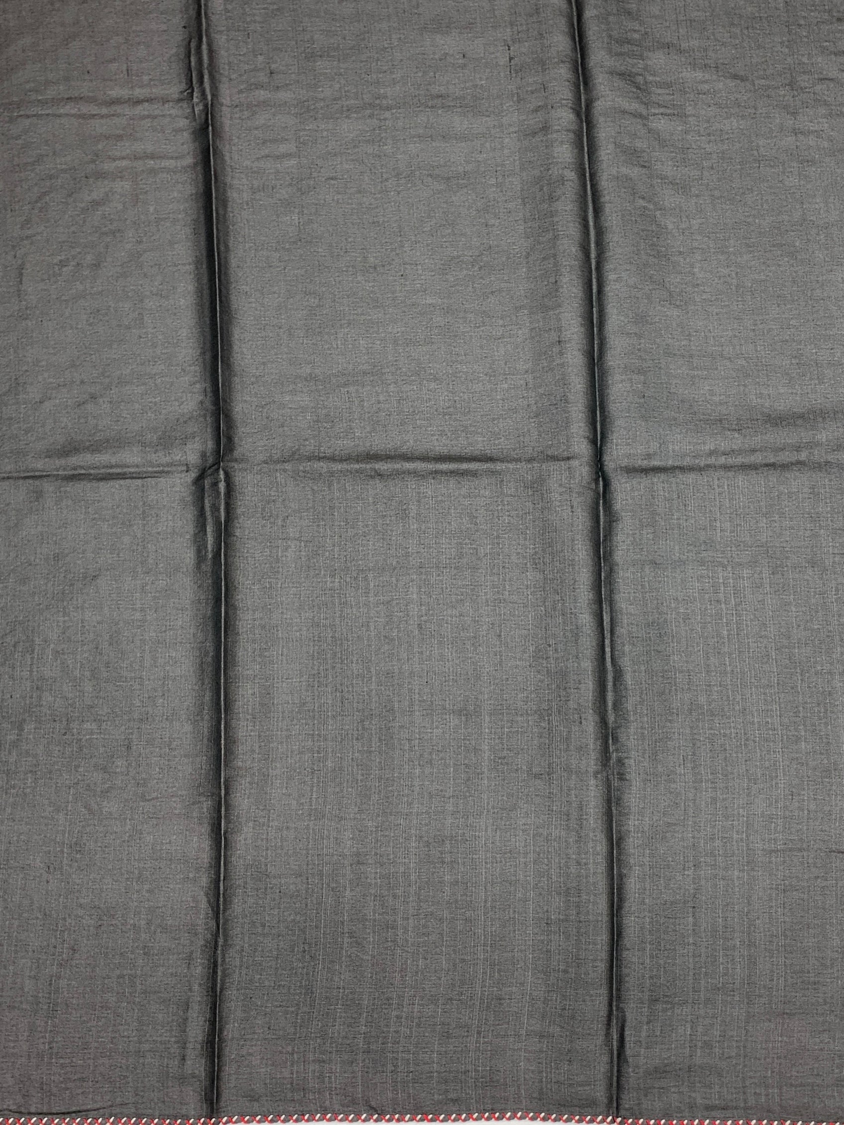 Second Skin I Tussore Saree Black In Colour