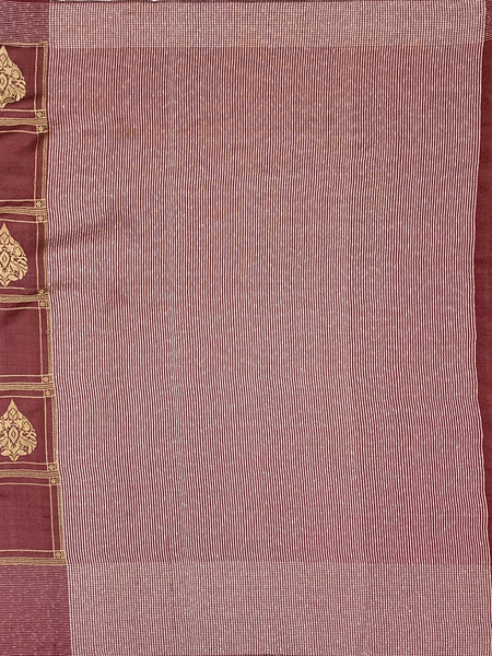 Second Skin I Tussore Saree Brown In Colour
